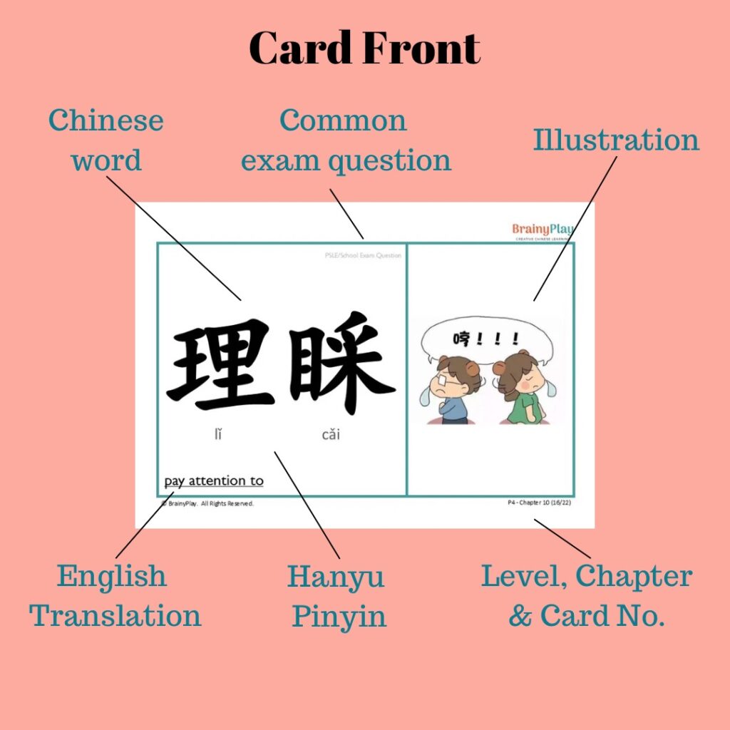 Primary 4A Chinese Flashcards – BrainyPlay