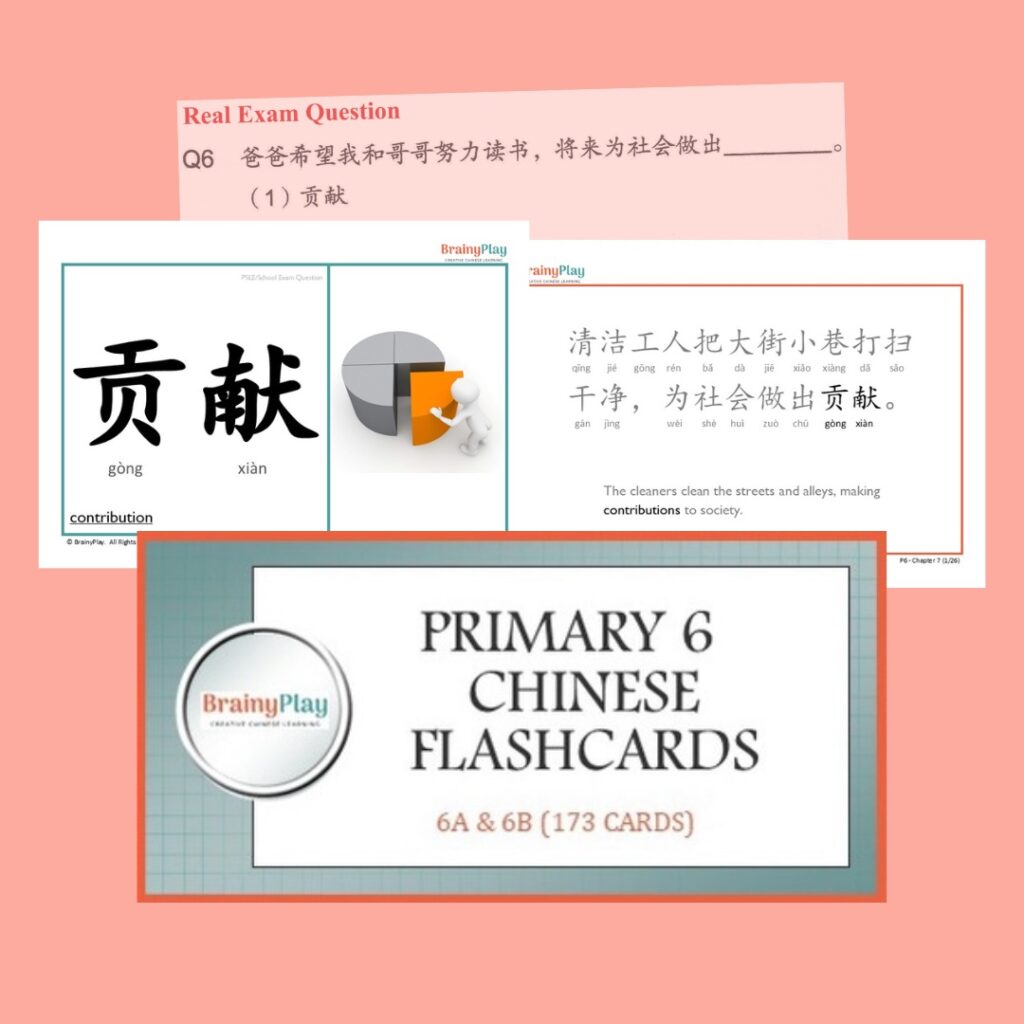 Primary 6 (6A & 6B) Chinese Flashcards – BrainyPlay